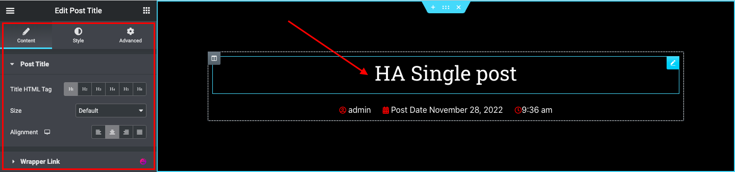 Post Title - HappyAddons