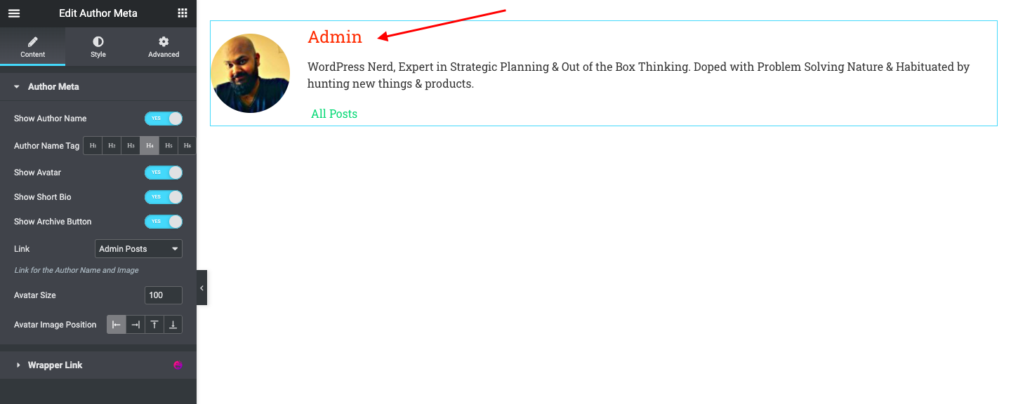 Author Box(Meta) - HappyAddons