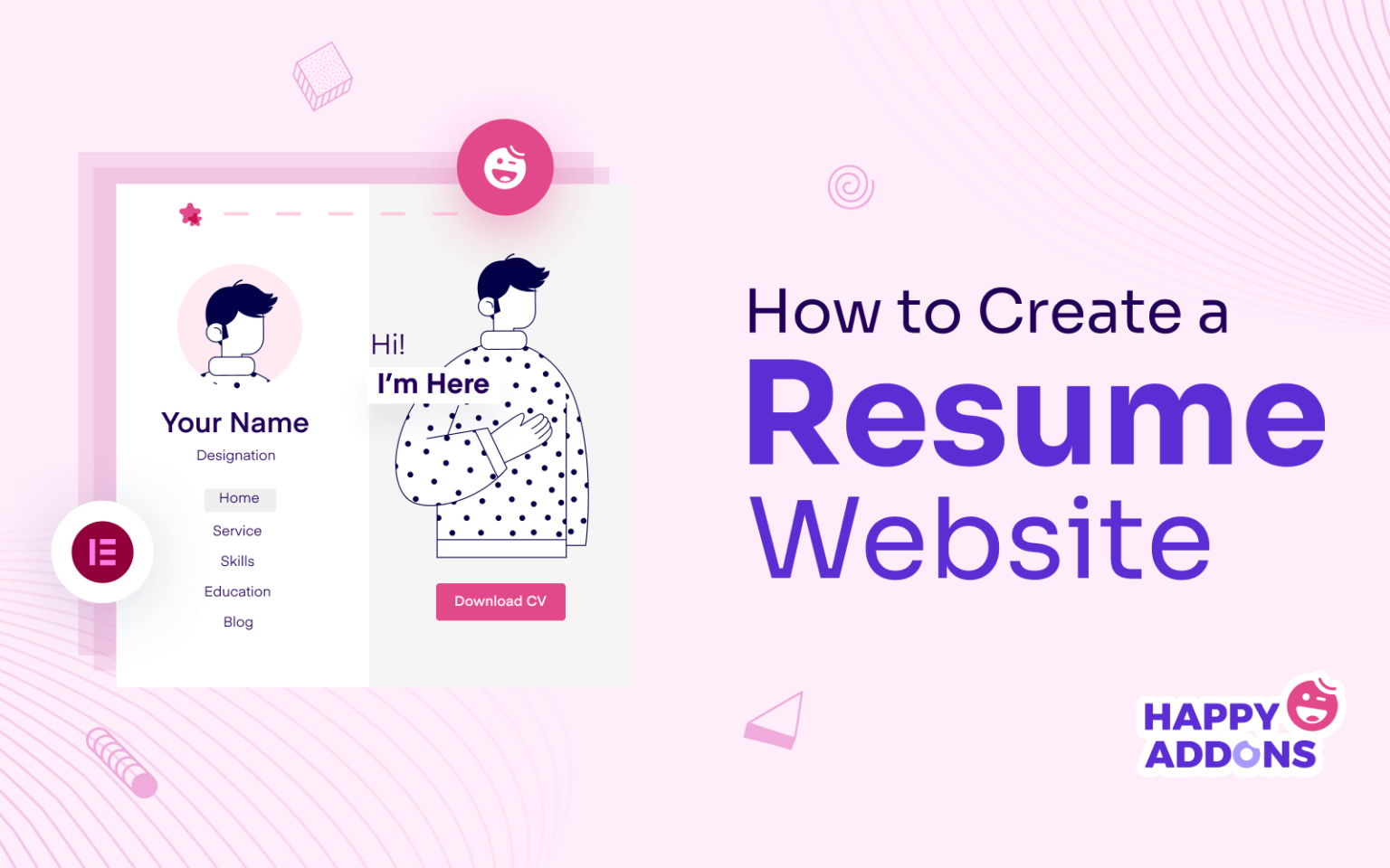 How to Create a Resume Website By Drag and Drop (Elementor)