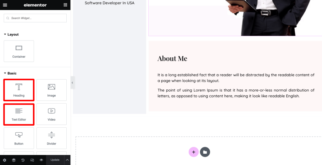 How to Create a Resume Website By Drag and Drop (Elementor)