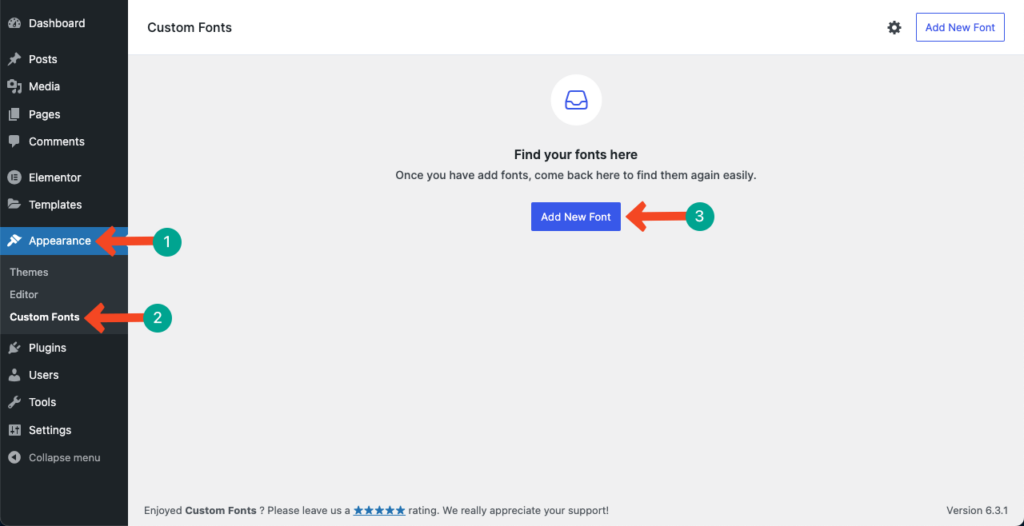 How to Add Custom Fonts To Elementor Website