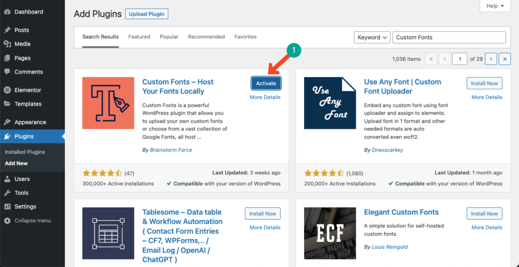 How to Add Custom Fonts To Elementor Website