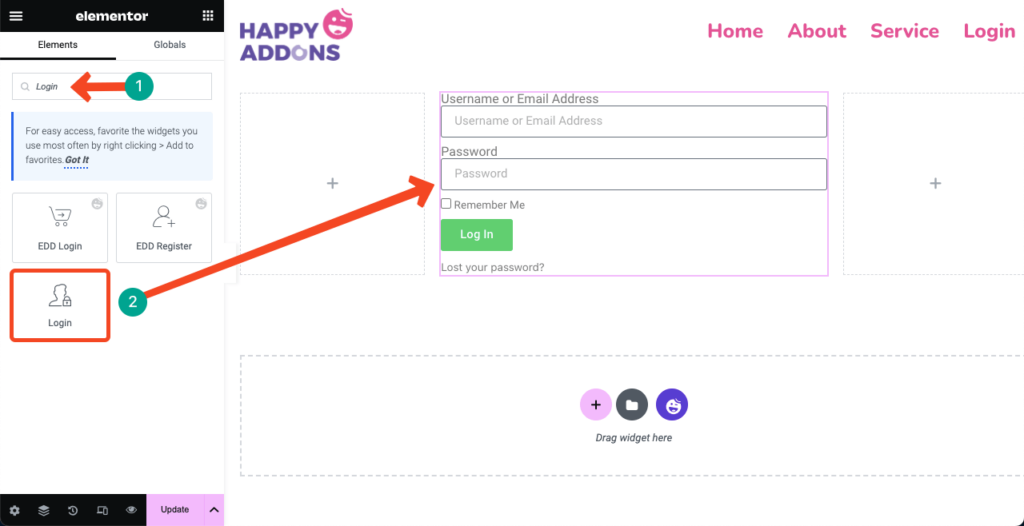 How to Create a Login Page on WordPress with Elementor