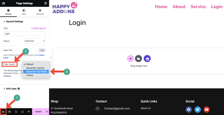 How to Create a Login Page on WordPress with Elementor