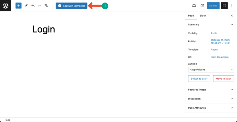 How to Create a Login Page on WordPress with Elementor