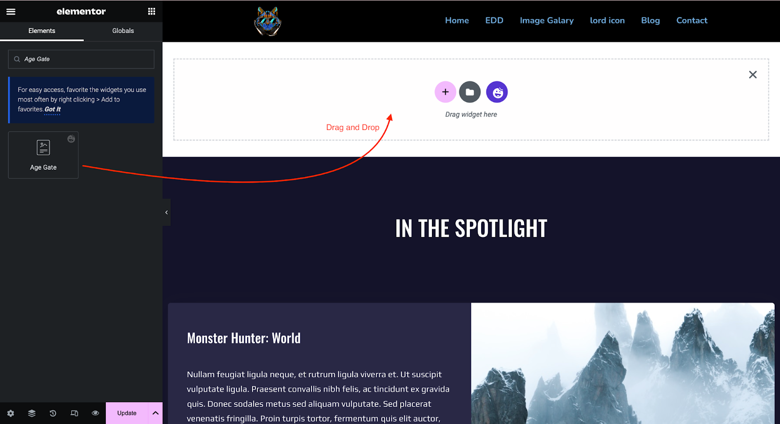 Age Gate - HappyAddons