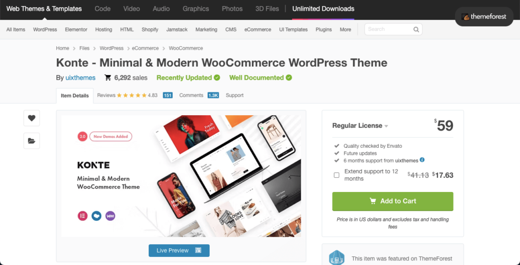 Best Elementor WooCommerce Themes with Comparison