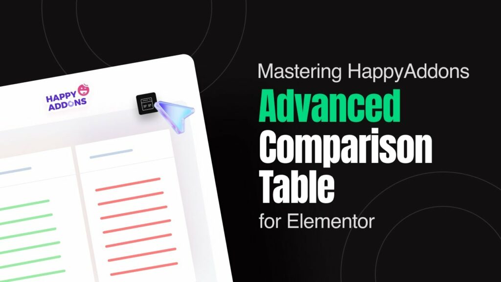 How to Create Comparison Table with Elementor Comparison Table Widget