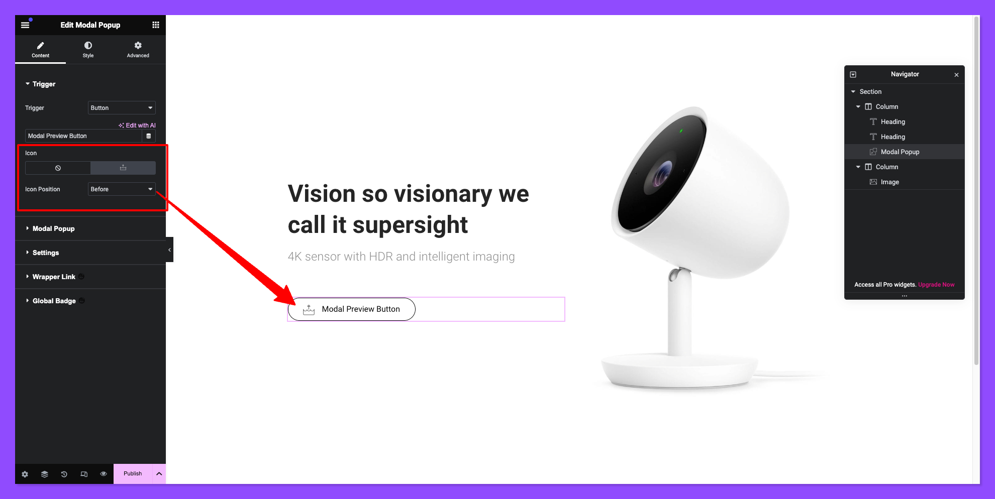 Modal Pop-up - HappyAddons
