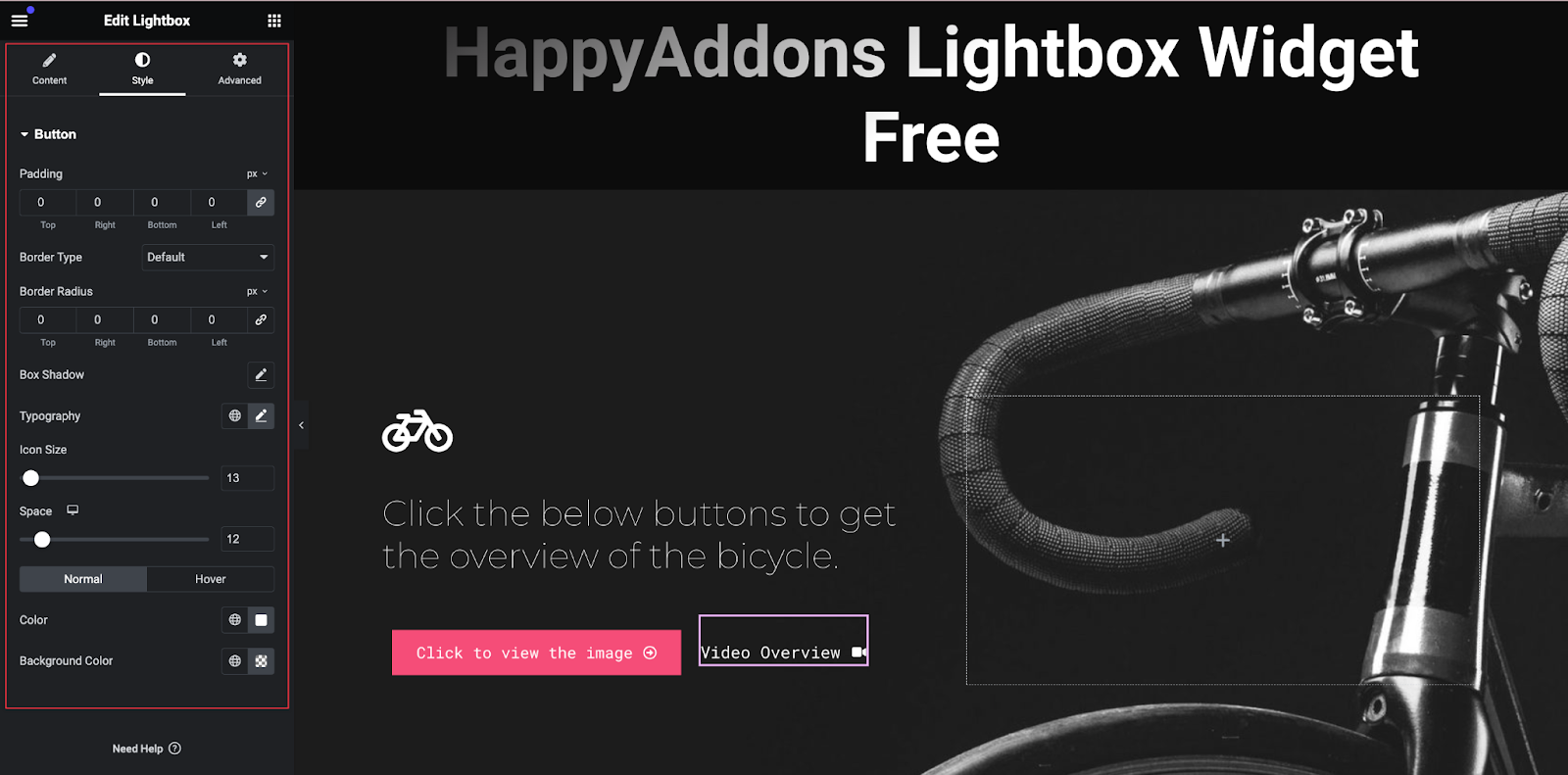 Lightbox - HappyAddons
