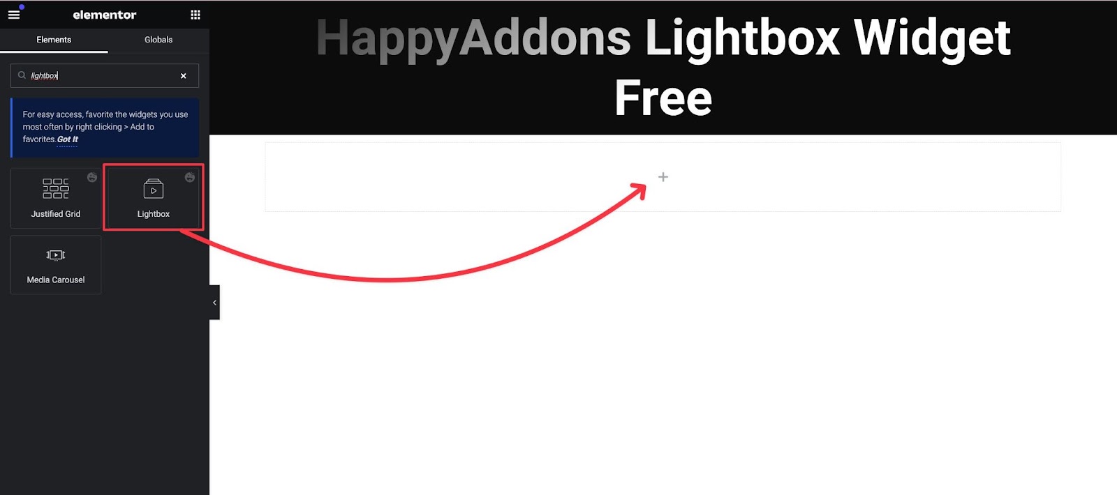 Lightbox - HappyAddons