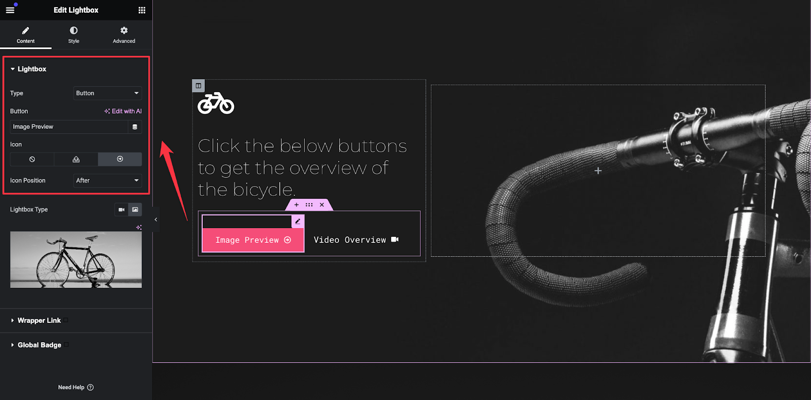 Lightbox - HappyAddons