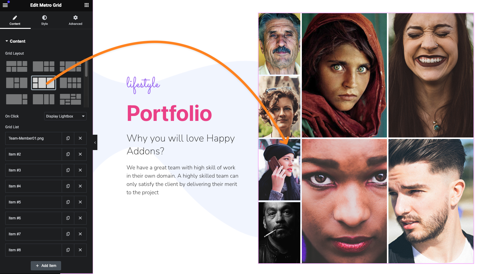 Metro Grid - HappyAddons